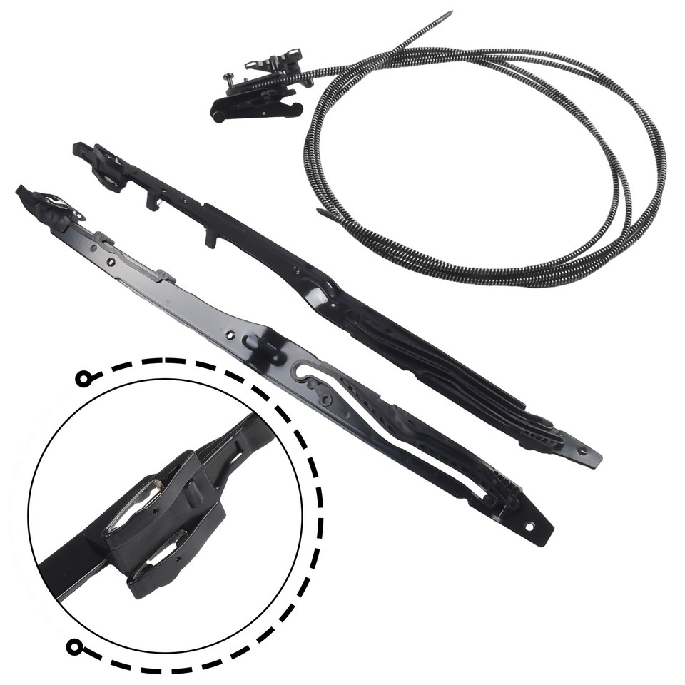 Complete Sunroof Replacement Kit With Glass Cables+Track Assembly For ...
