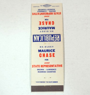 Matchbook Republican Re Elect Maurice Chase State Representative Monroe ...