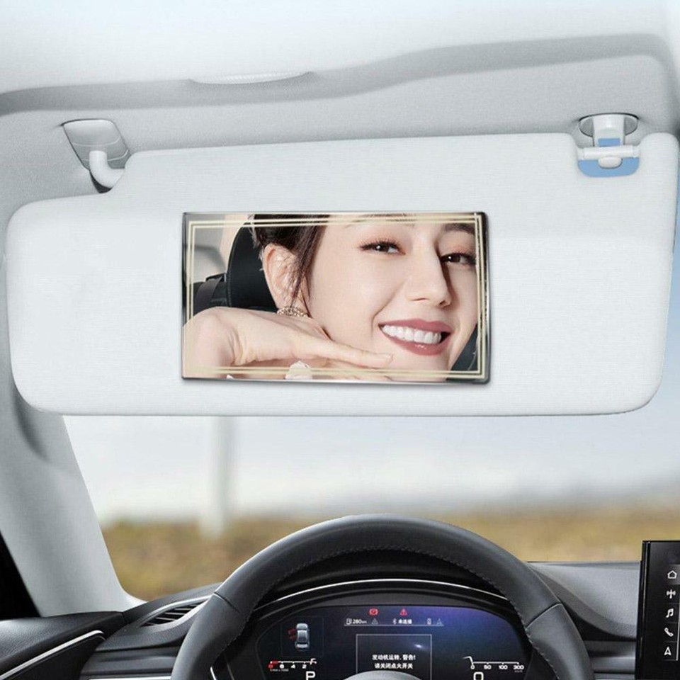 Car Sun Visor Vanity Mirror Car Vanity Mirror, Self Adhesive Fast Inter ...