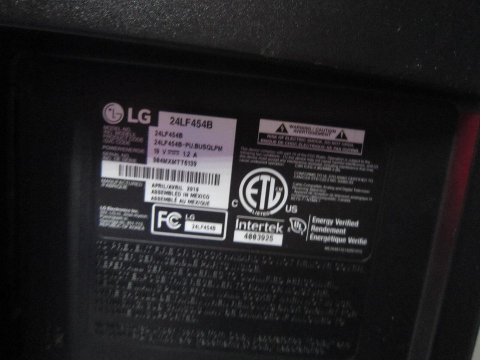 Beautiful LG 24” Class 24LF454B 23.6” 720p LED TV w Rmt FREESHI | eBay