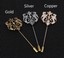 14 style Men's Brooch Lapel Badge Suit Pin Chest Metal Collar Pin ...