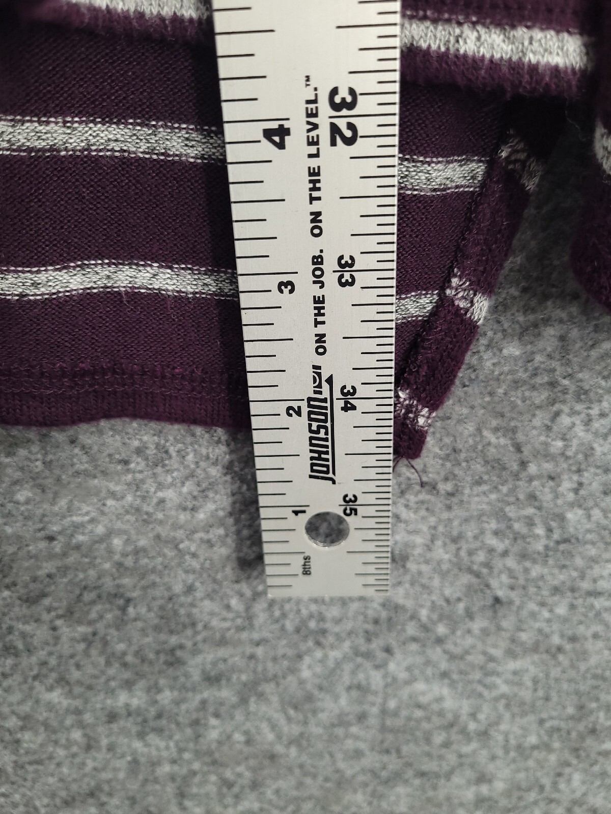 LIVI Tunic Sweater Top Womens 14 Short Sleeve Cowl Neck Stretch Purple ...