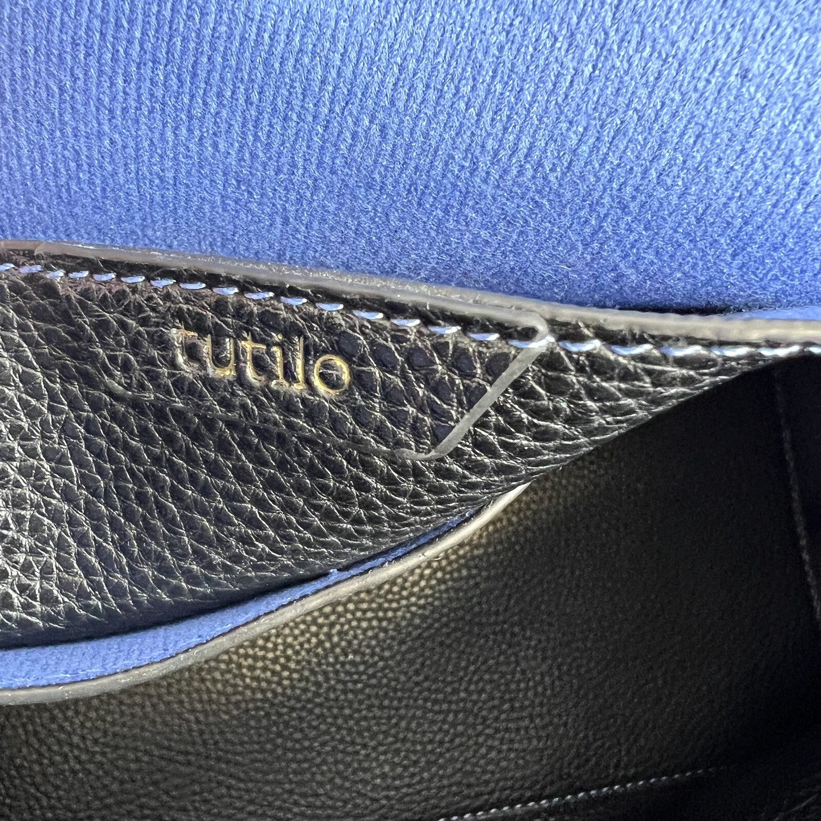 Tutilo New York Black Pebbled Faux Leather Tech Tote … - Gem