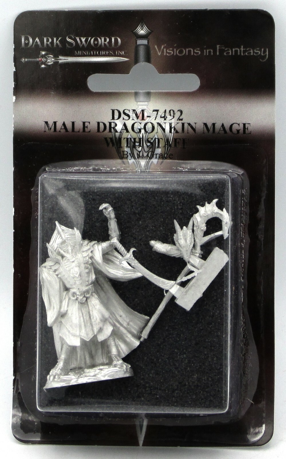 Dark Sword DSM-7492 Male Dragonkin Mage with Staff (VIF) Dragonborn ...