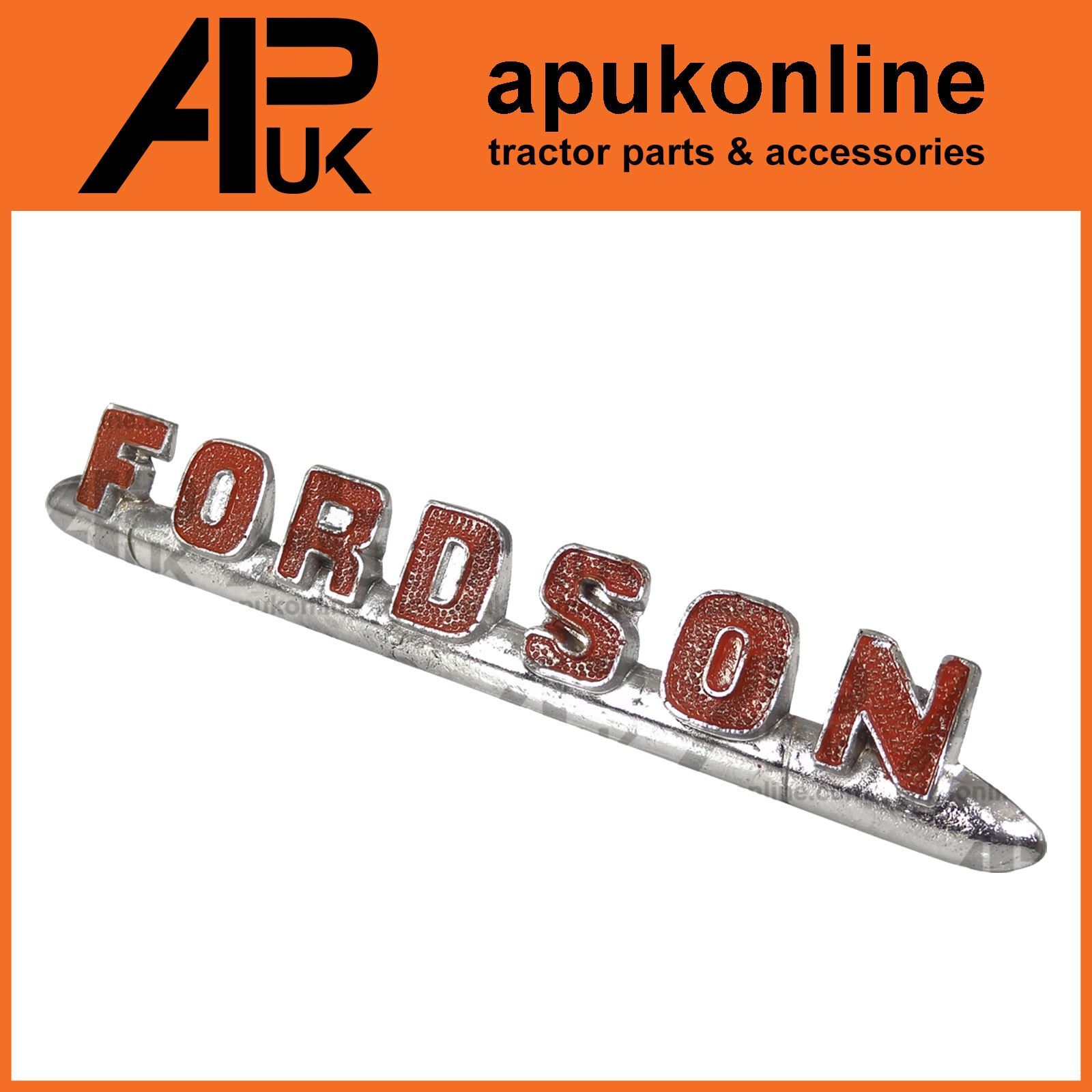 Red Fordson Logo Emblem Badge Pin Mount for Fordson Dexta & Super Dexta ...