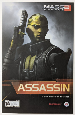 Thane Krios Mass Effect 2 Print Ad Game Poster Art PROMO Original Xbox ...