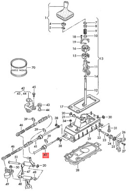 Genuine SKODA SEAT VW Fabia Selector Cable For Engine Code Letters ...