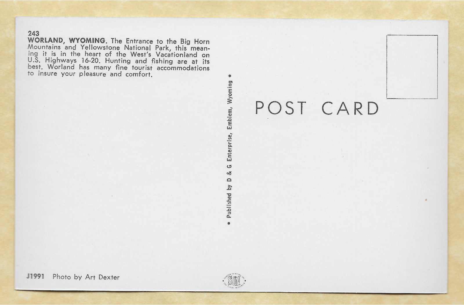 Worland Wyo Wyoming WY street view cars autos postcard | eBay