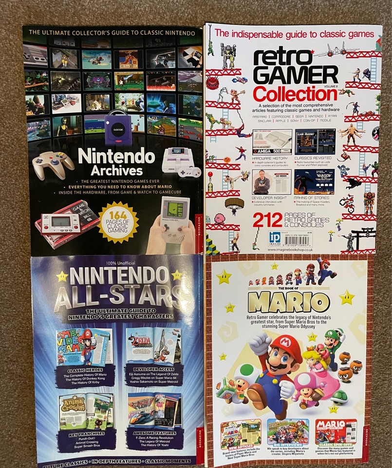 Nintendo Magazine bundle Inc Nintendo Archives, Retro Gamer Collection ...