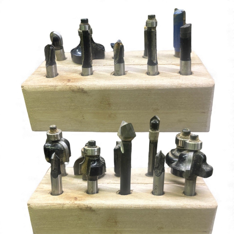 130 Wood Router Bits 1/2” And 1/4” Freud Whiteside Bosch Wood River Cmt ...