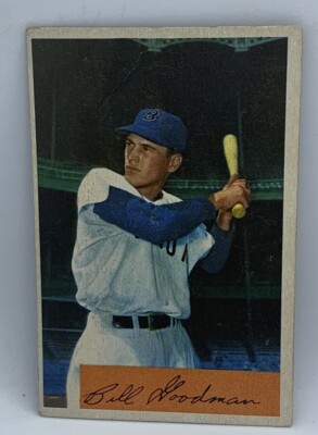 1954 Bowman Baseball Billy Goodman Red Sox #82 VG Very light Crease | eBay