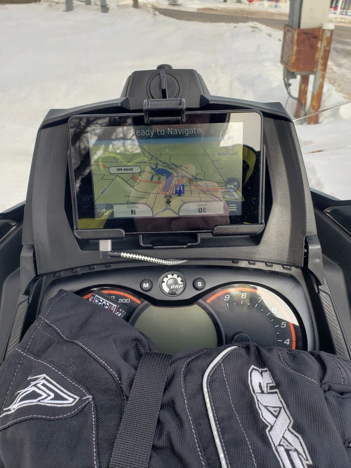 Ski-Doo XS XM Glovebox Extension w/Garmin GPS Kit and VVmapping trail map chip | eBay