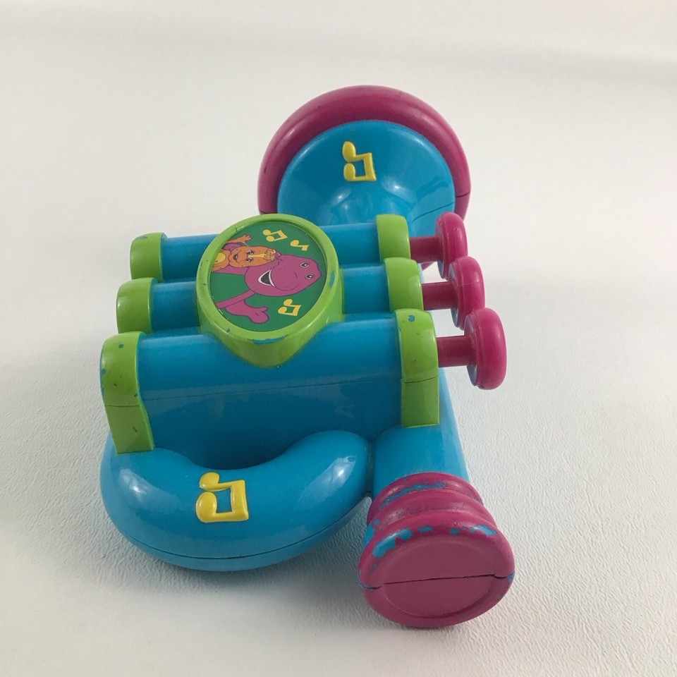 Barney & Friends Play A Tune Trumpet Musical Instrument Toy 2007 Lyons ...