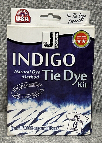 Jacquard Indigo Tie Dye Kit Dyes More Than 15 Shirts New Damaged Box ...
