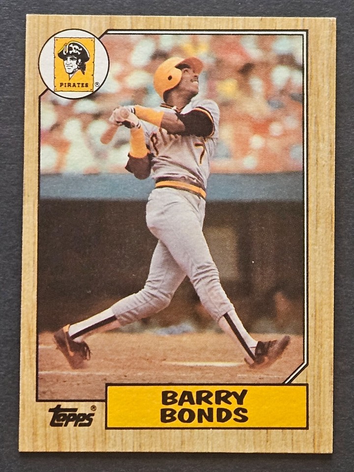 1987 Barry Bonds Topps RC Rookie Baseball Card #320 | 33 Errors | eBay