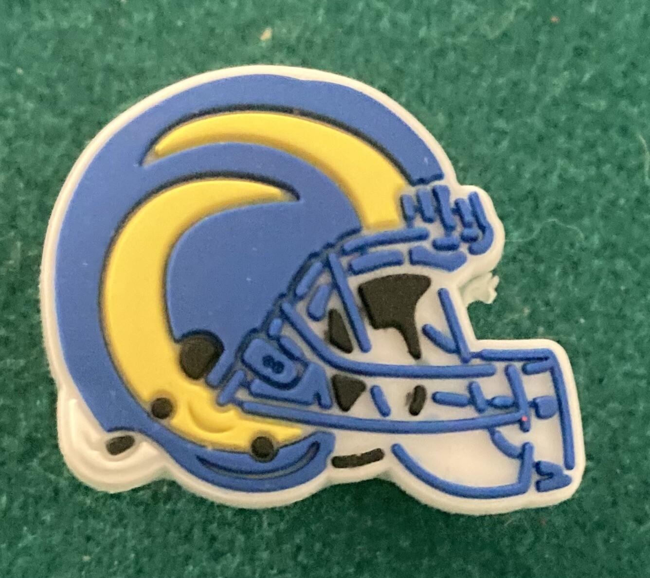Los Angeles Rams NFL Crocs Charm. Replica of the Classic Helmet. Brand ...