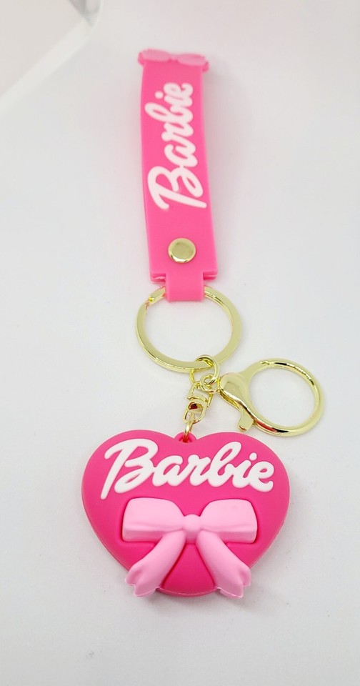 Cute Barbie Keychain with backpack ring and rubber strap | eBay