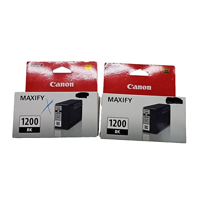 Canon PGI-1200 Black Ink-Tank Tonner Cartridge - 9219B001 2-Pack | eBay