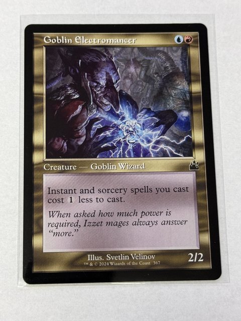 Goblin Electromancer Retro Frame Ravnica Remastered #367 MTG | eBay