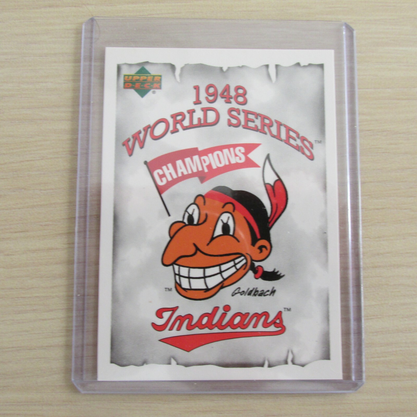 CLEVELAND INDIANS "CHIEF WAHOO" 1948 WORLD SERIES Signed Walter ...