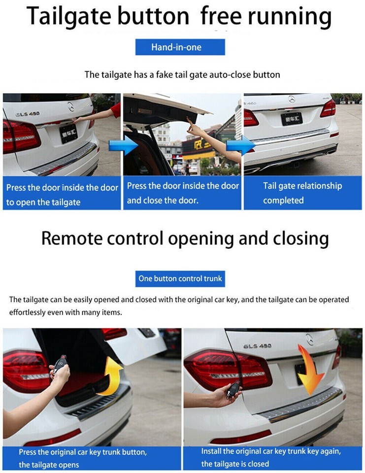 Power Liftgate Electric Tailgate Fits for Hiace 2019-2024 with Foot ...