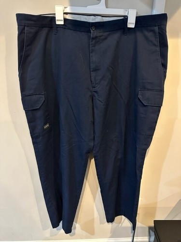 Men's Navy Big & Tall Softwill by Unifirst Cargo Pants Size 44x30 #NLN2 ...