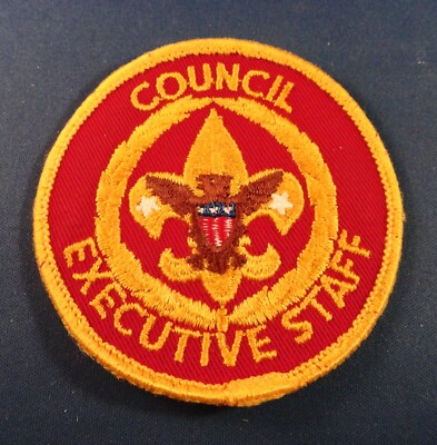 VINTAGE BSA Position Patch @ 3" -COUNCIL EXECUTIVE STAFF - 1980s Era | eBay