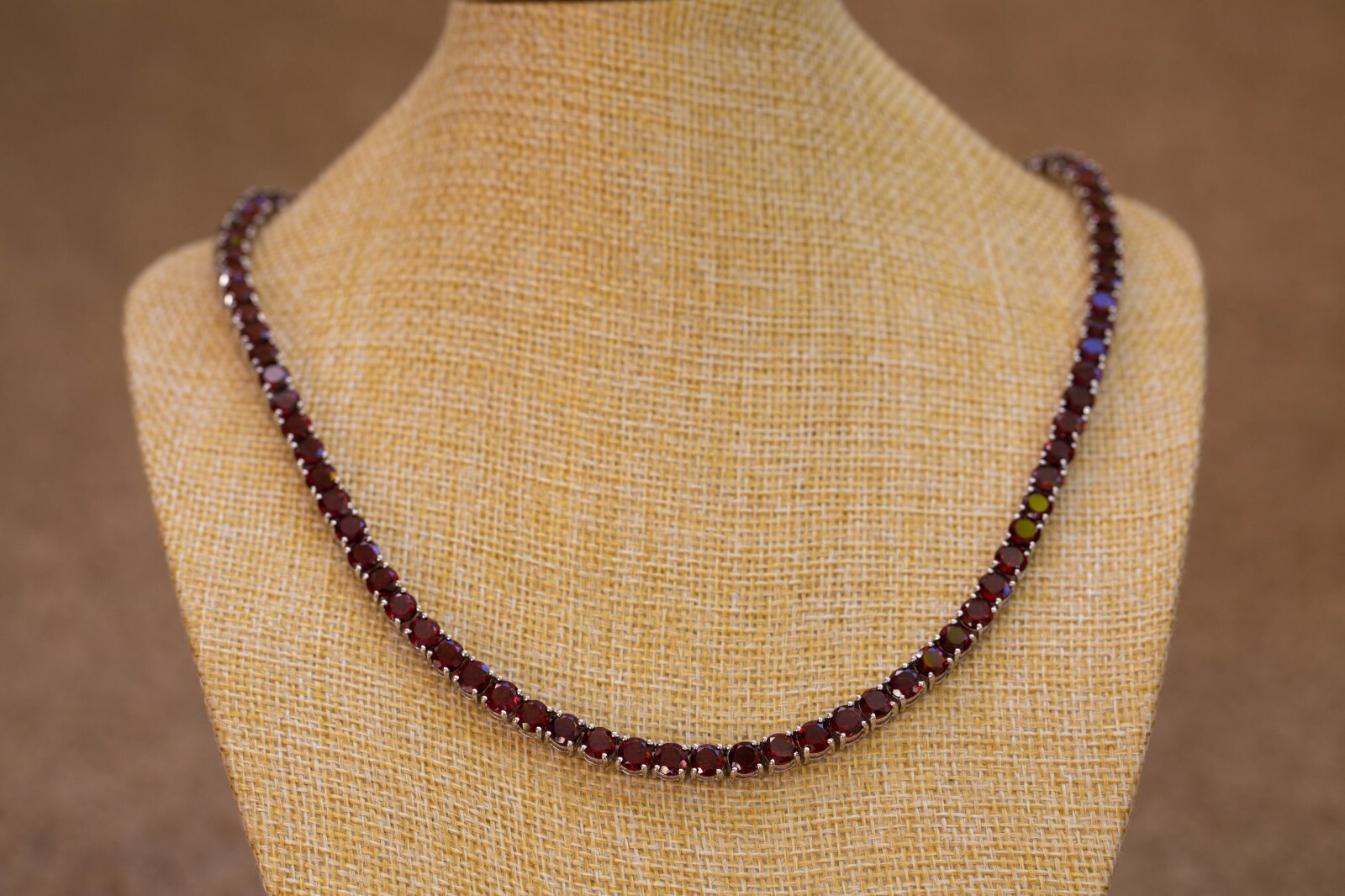 Cuamba Garnet Sterling Silver Necklace | eBay