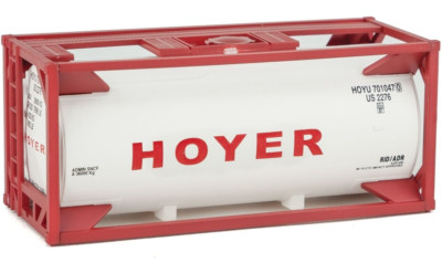 Walthers HO Scale ~ New 2025 ~ Hoyer ~ 20' Tank Container Kit ~ 949 ...