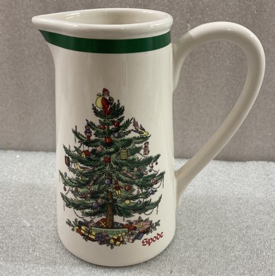 SPODE Christmas Tree Pitcher tall 7"H Christmas Tree teleflora gift | eBay