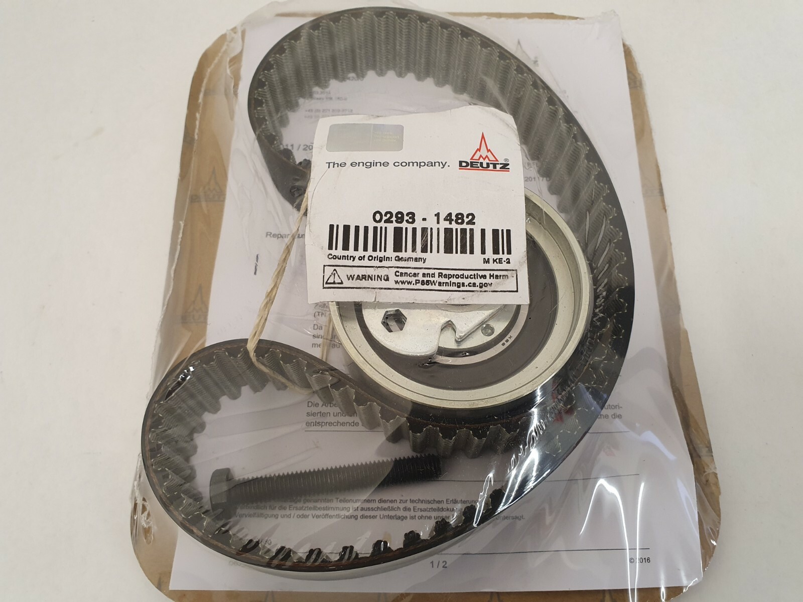 02931482 HYDRAULIC BELT KIT DEUTZ 2011 ENGINE GENUINE **SALE** | eBay UK