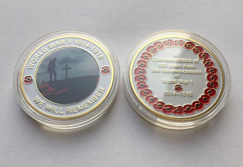 First 1st World War 1 Commemorative Coin Commemorate 100 years of the ...