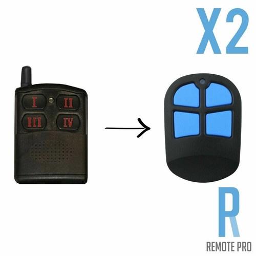 2 x ECA Gate/Garage Red Remote Compatible Electronic Engineering ...