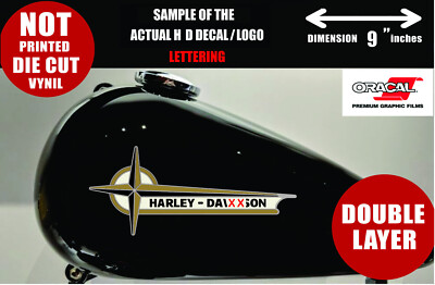Harley Star Vintage Style Stickers | Vinyl Decal Kit Logo | Self ...