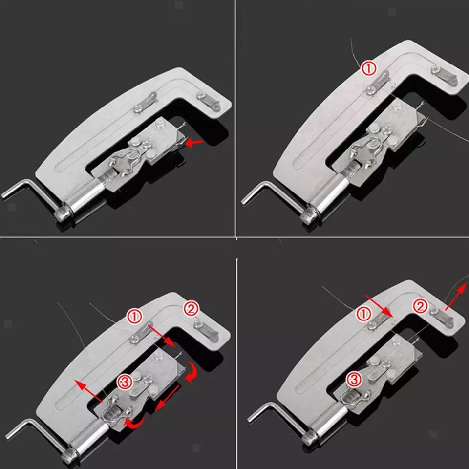 Stainless Steel Fishing Hook Tier Knots Tie Loop Tying Tool Fishing ...