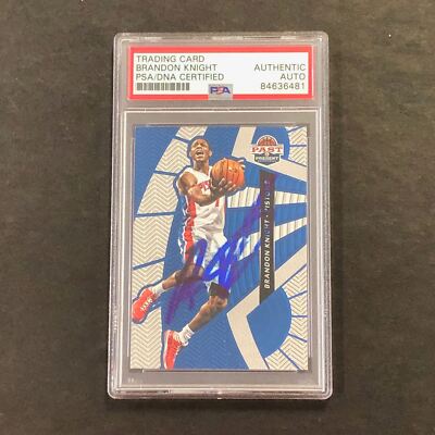 2013-14 Panini Past and Present #88 Brandon Knight Signed Card AUTO PSA ...