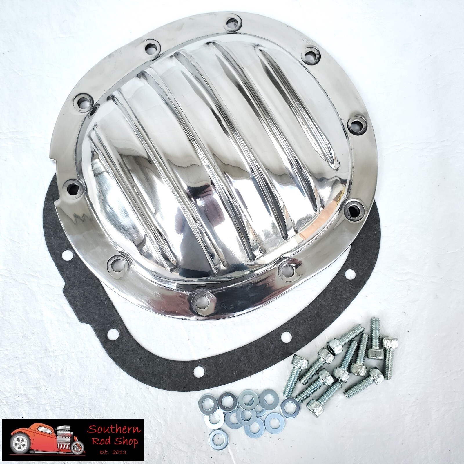 GM 10 Bolt 7.5" Polished Finned Aluminum Rear Differential Cover Camaro ...