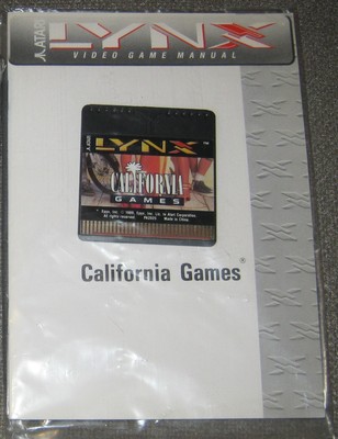 CALIFORNIA GAMES Atari Lynx NEW Cartridge and Manual NO BOX PA2025 | eBay
