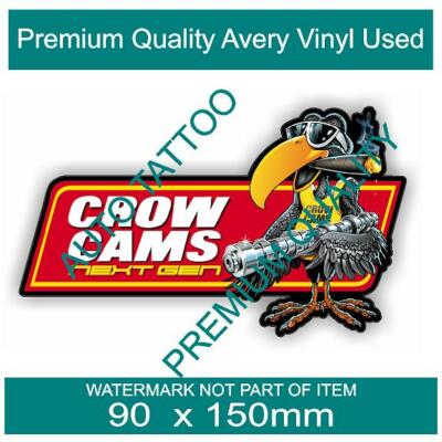 CROW CAMS DECAL STICKER VINTAGE MOTORSPORT HOT ROD RAT ROD DECALS ...