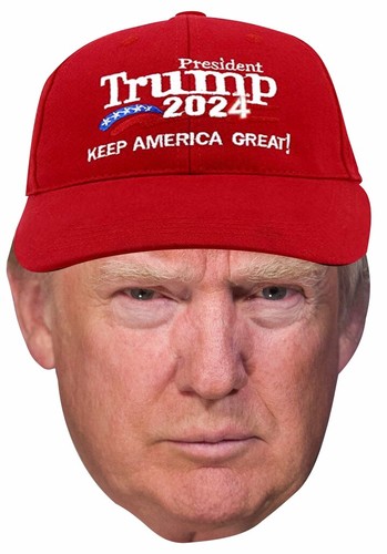 Donald Trump Face CAP KEEP AMERICA GREAT Wall Vinyl Decal Sticker Car ...