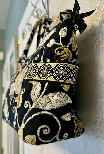Vera Bradley Yellow Bird Pattern Quilted Cotton Satchel Bag Handbag | eBay