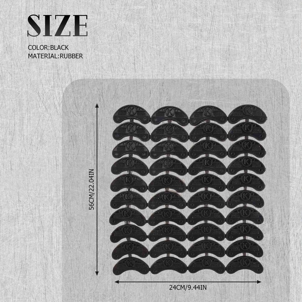 40PCS 20-Pair Rubber Heel Savers Toe Plates Taps DIY Shoe Repair ...
