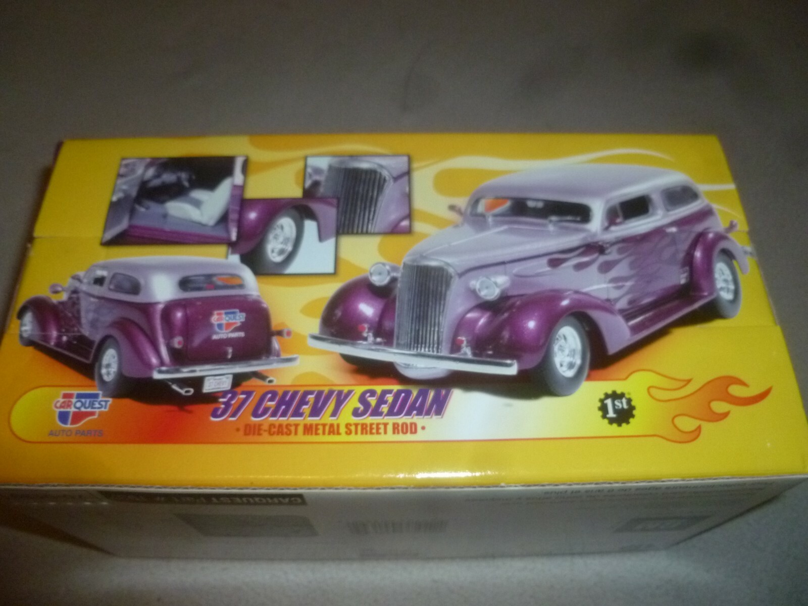 NEW CARQUEST FIRST GEAR 37 CHEVY SEDAN DIECAST CAR MODEL 1/25 NIB ...