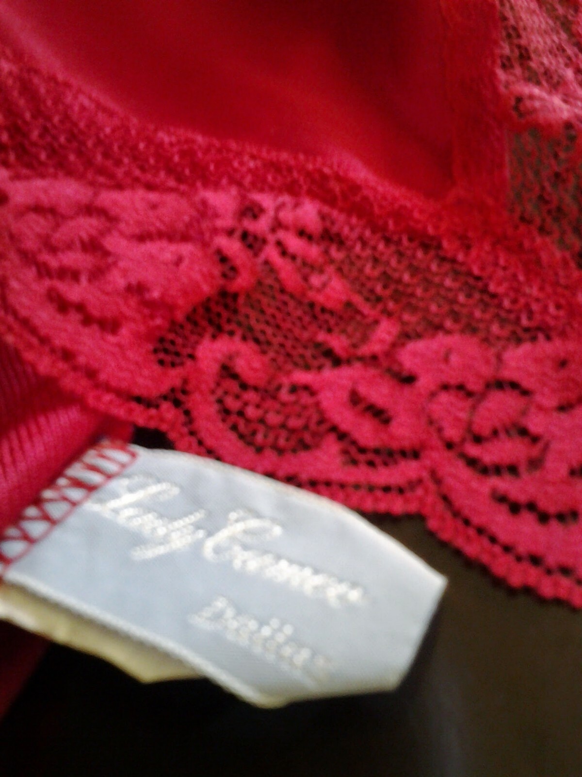 NEW VTG LADY CAMEO REDPLUS SIZE BEAUTIFULL LACE V NECK FLURRY SLEEVES ...