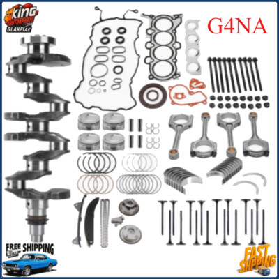 2.0L Engine Overhaul Rebuild Kit Crankshaft&Rods&Timing&VVT For G4NA ...