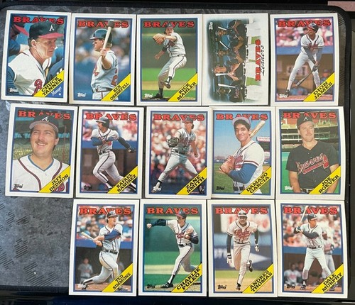 1988 Topps Atlanta Braves team set, good condition, mlb cards | eBay