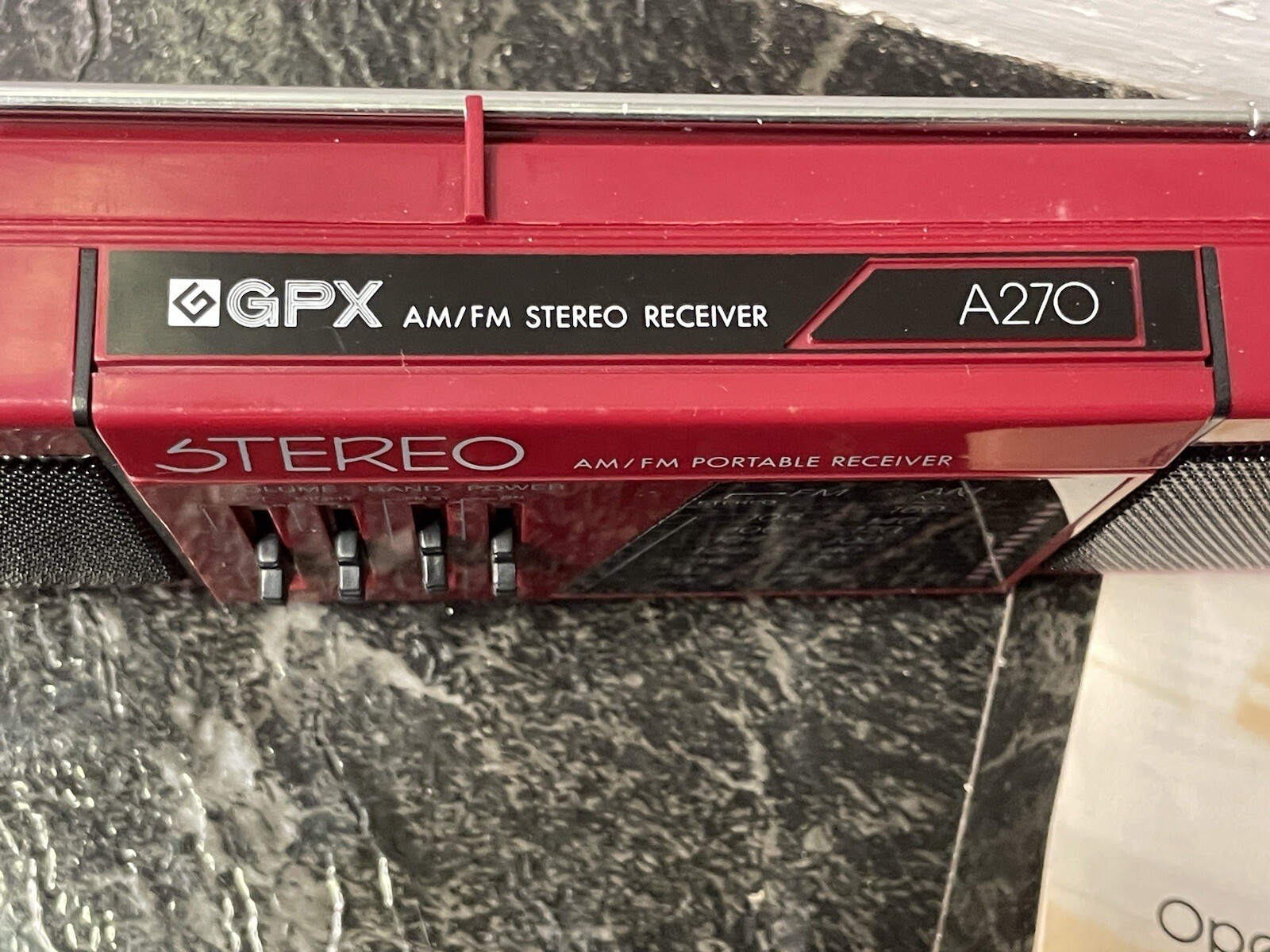 Vintage GPX Portable Am/fm Stereo Receiver A270 Blue Radio | Compra ...