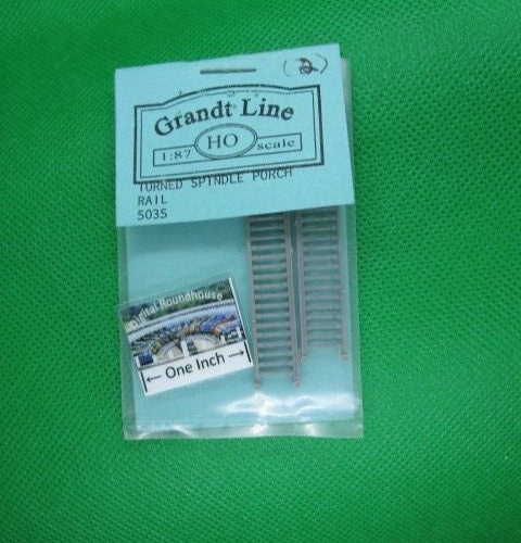 Grandt Line HO #5035 TURNED SPINDLE PORCH RAILING (pkg 2) - More Below ...