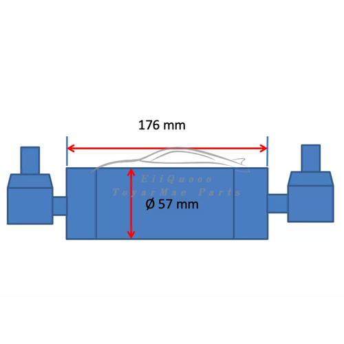 AM118796 AM147174 Hydraulic Power Steering Cylinder for John Deere 425 ...