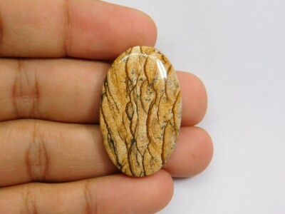 Top 100% Natural African Picture Jasper Cabochon Loose Gemstone 43 Cts ...
